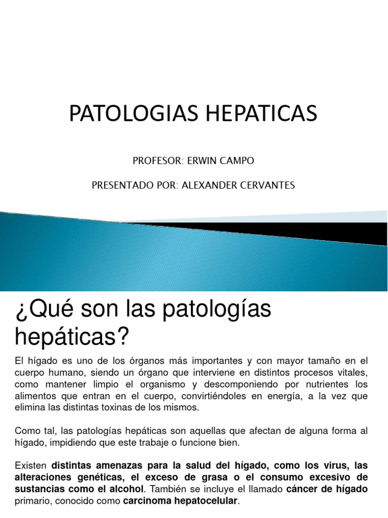 Patologías Hepáticas: Causas y Síntomas | PDF | Hepatitis | Hepatitis B