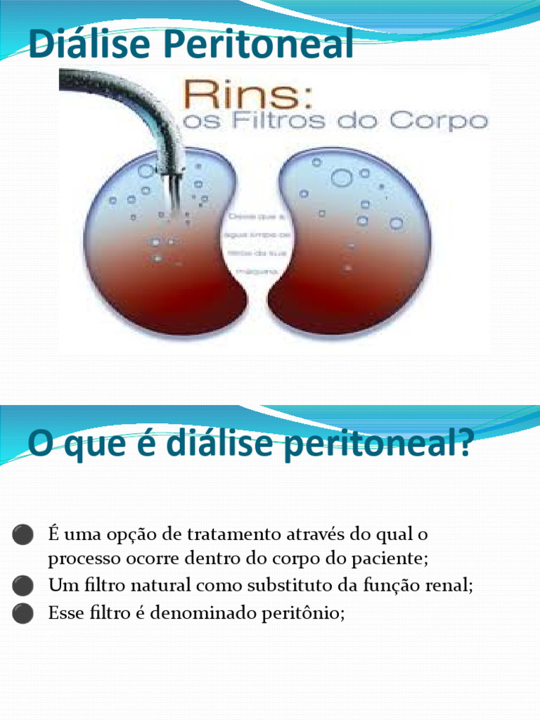 Diálise Peritoneal: Tratamento e Modalidades | PDF | Hemodiálise ...
