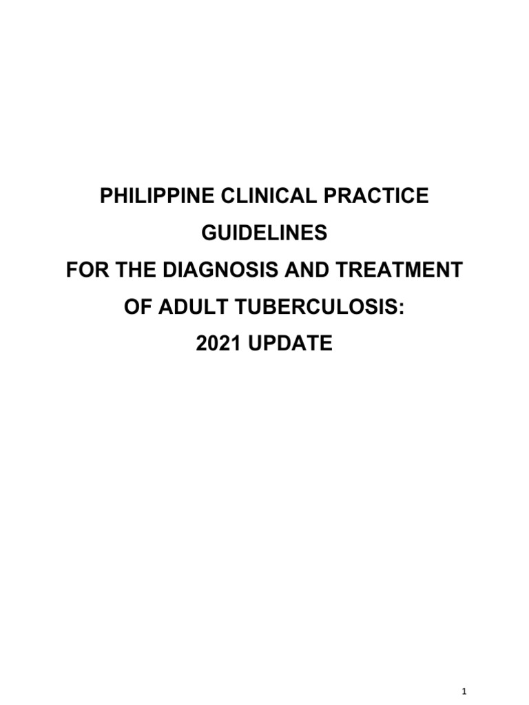 [CPG] Philippine Clinical Practice Guidelines for the Diagnosis and ...