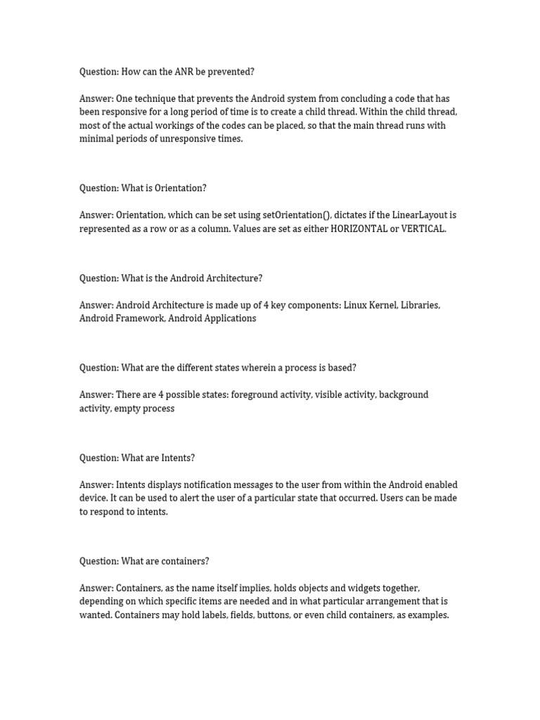 Android Development Concepts Explained | PDF