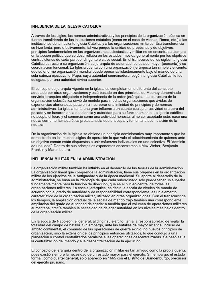 Influencia de La Iglesia Catolica | Descargar gratis PDF | Iglesia ...