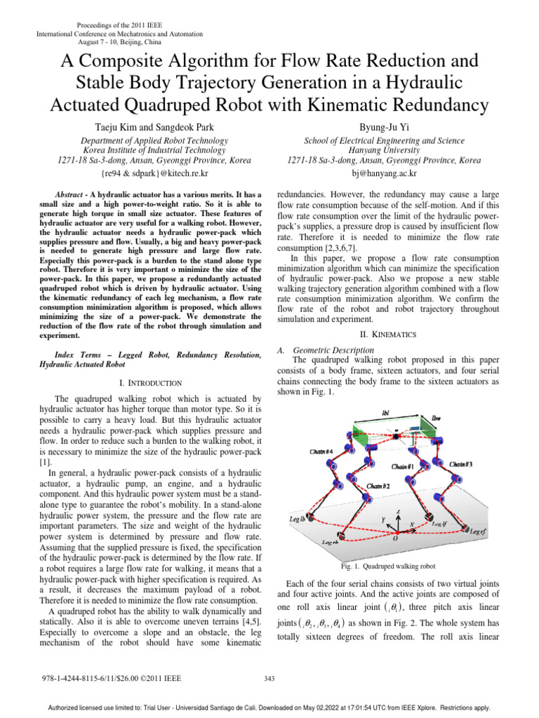 A Composite Algorithm For Flow Rate Reduction and Stable Body ... A Composite Algorithm For Flow Rate Reduction and Stable Body ...