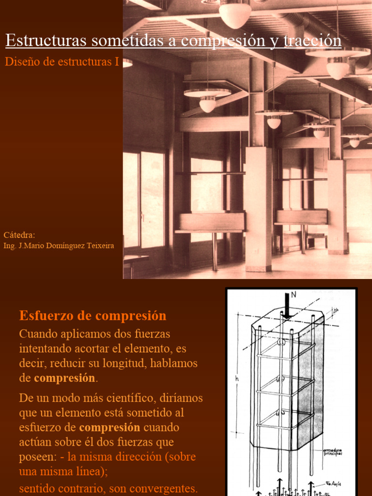 elementos a compresión y tracción | PDF | Columna