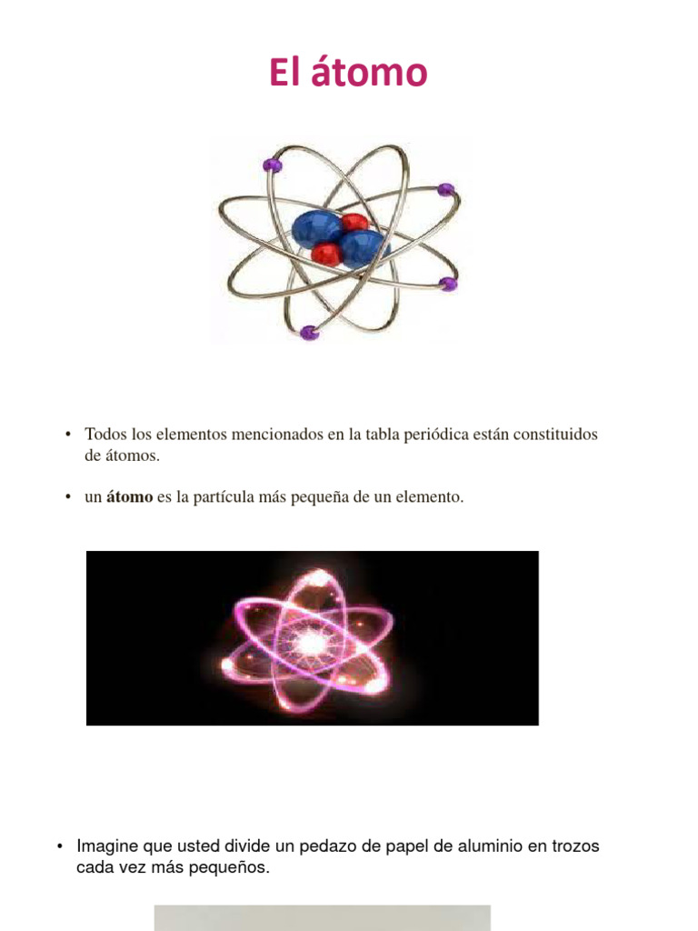 El Átomo PDF | PDF | Núcleo atómico | Átomos