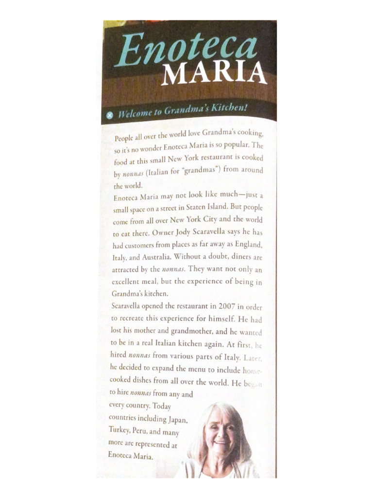 Enoteca Maria | PDF