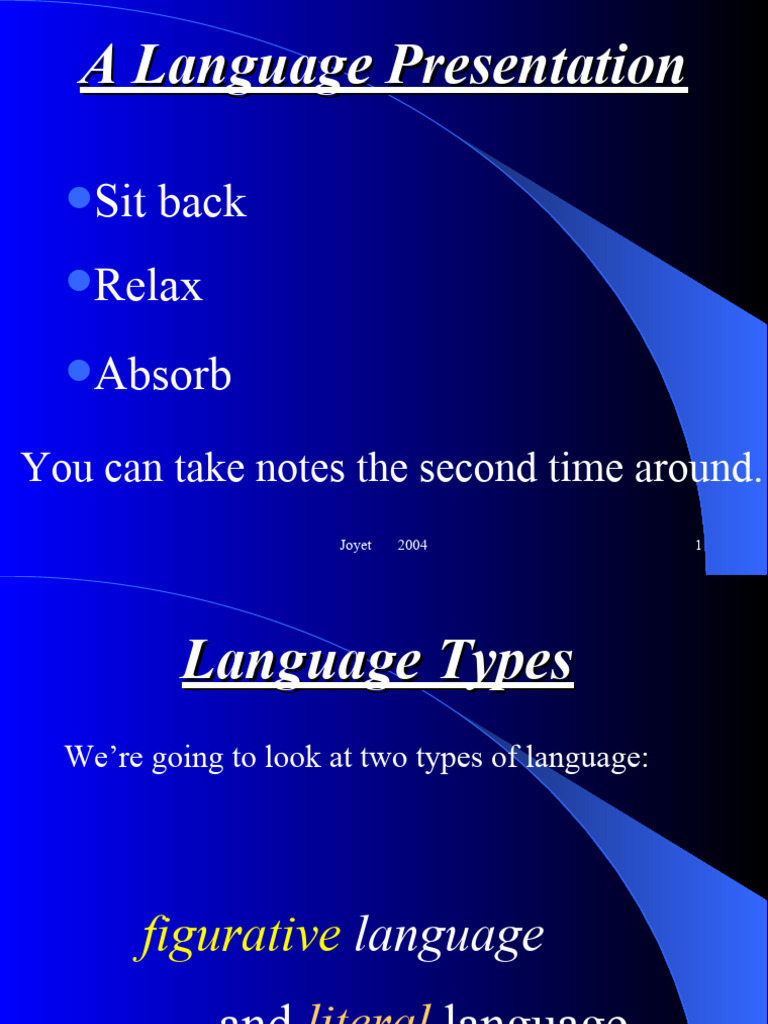 Figurative - Language - Good Overview and Inclusive of Literal and ...