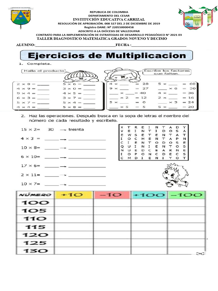 Taller Operaciones Basicas Diagnostica | PDF | Pobreza | Pobreza e indigencia