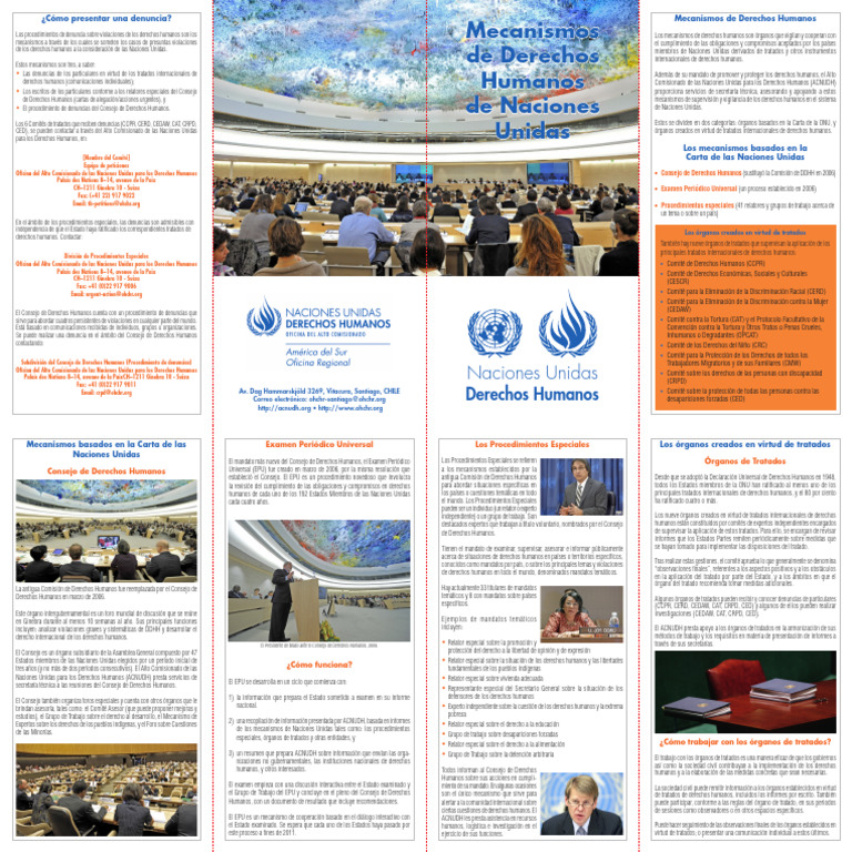 Mecanismos de DDHH ONU | PDF | Naciones Unidas | Relaciones internacionales