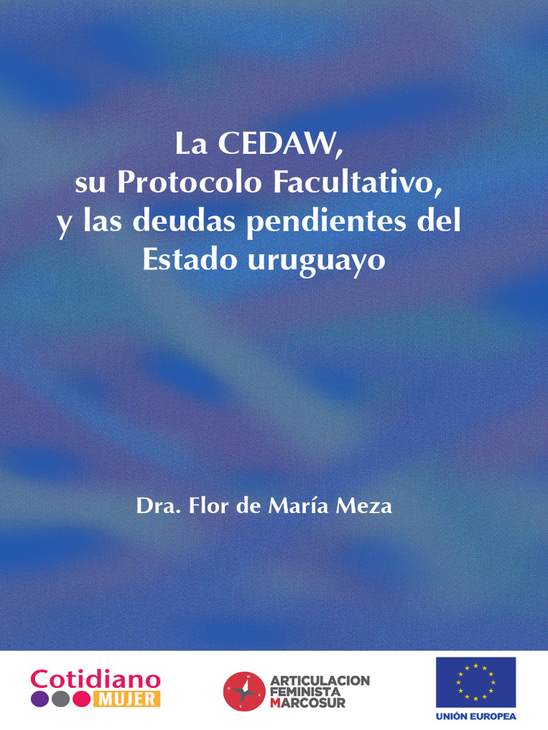 La CEDAW, Su PF y Las Deudas Pendientes Del Estado Uruguayo | PDF | La ...