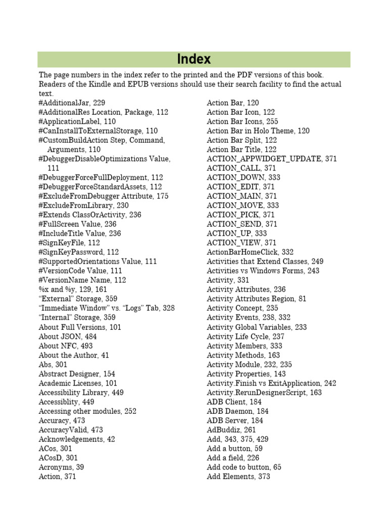 B4A Rapid Extract IndexOnly | PDF | Android (Operating System) | Library (Computing)