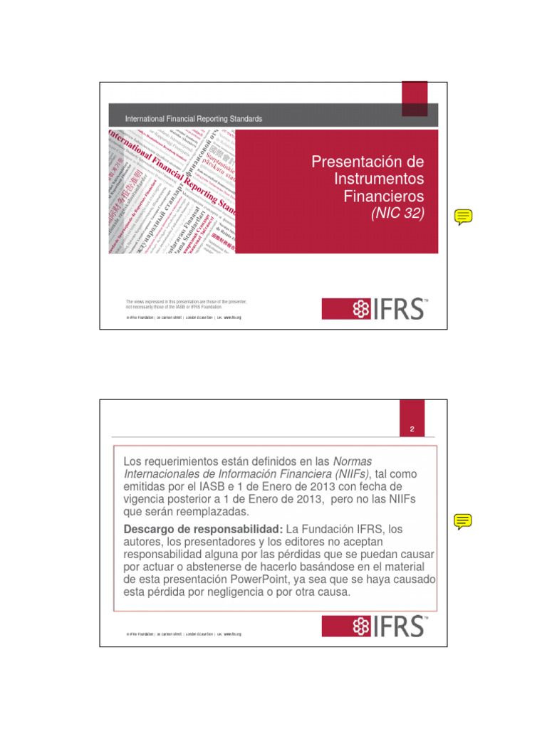 Ifrs Nic 32 | PDF | normas internacionales de INFORMACION FINANCIERA ...