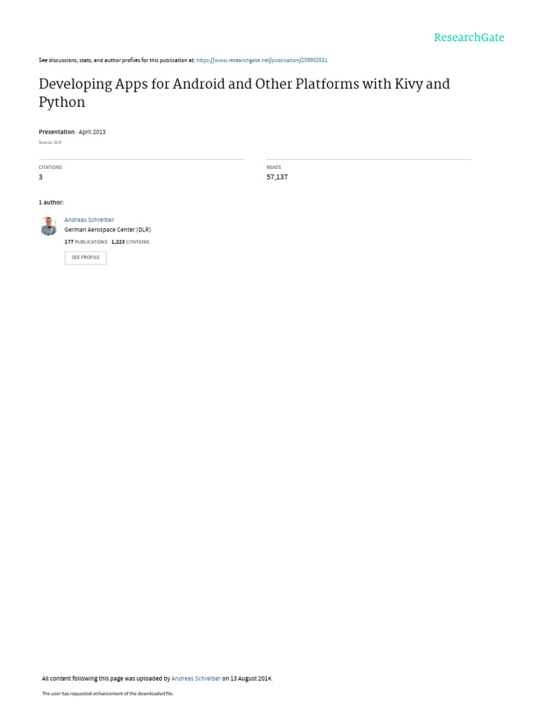 Kivy and Python for App Development | PDF | Android (Operating System) | Mobile App