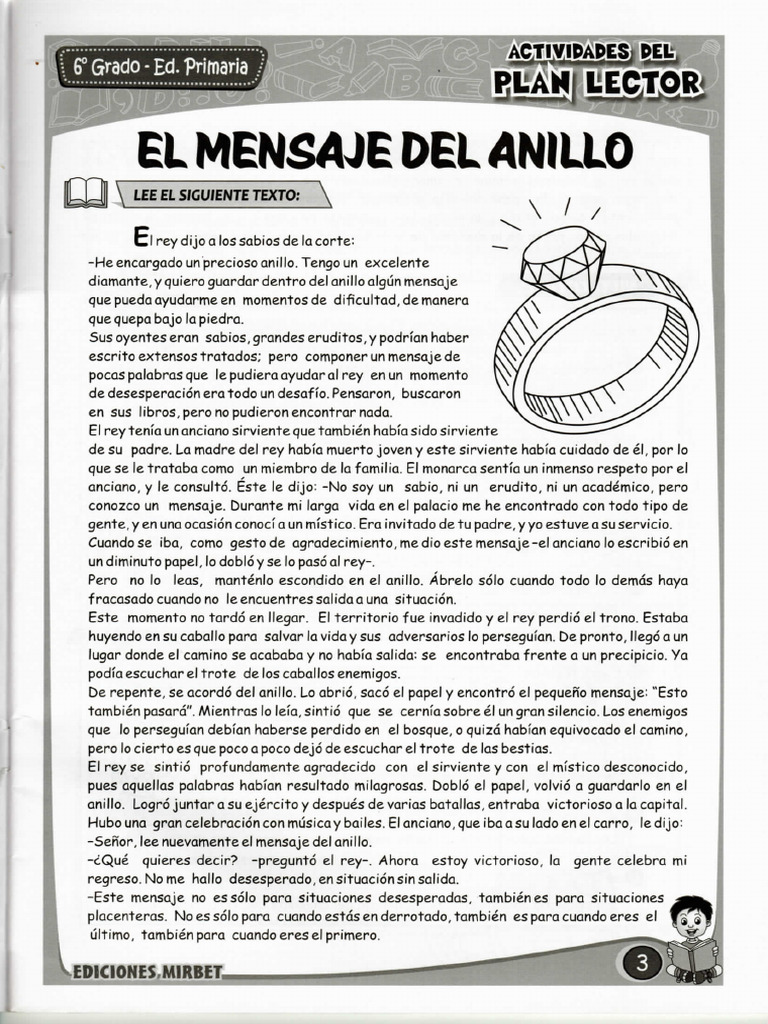 Comprensión de Lectura - 6to Grado | PDF | Viajes y turismo