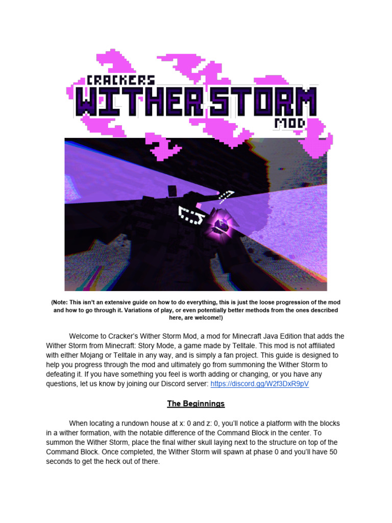 CWSM Official Guide (Outdated) | PDF | Minecraft