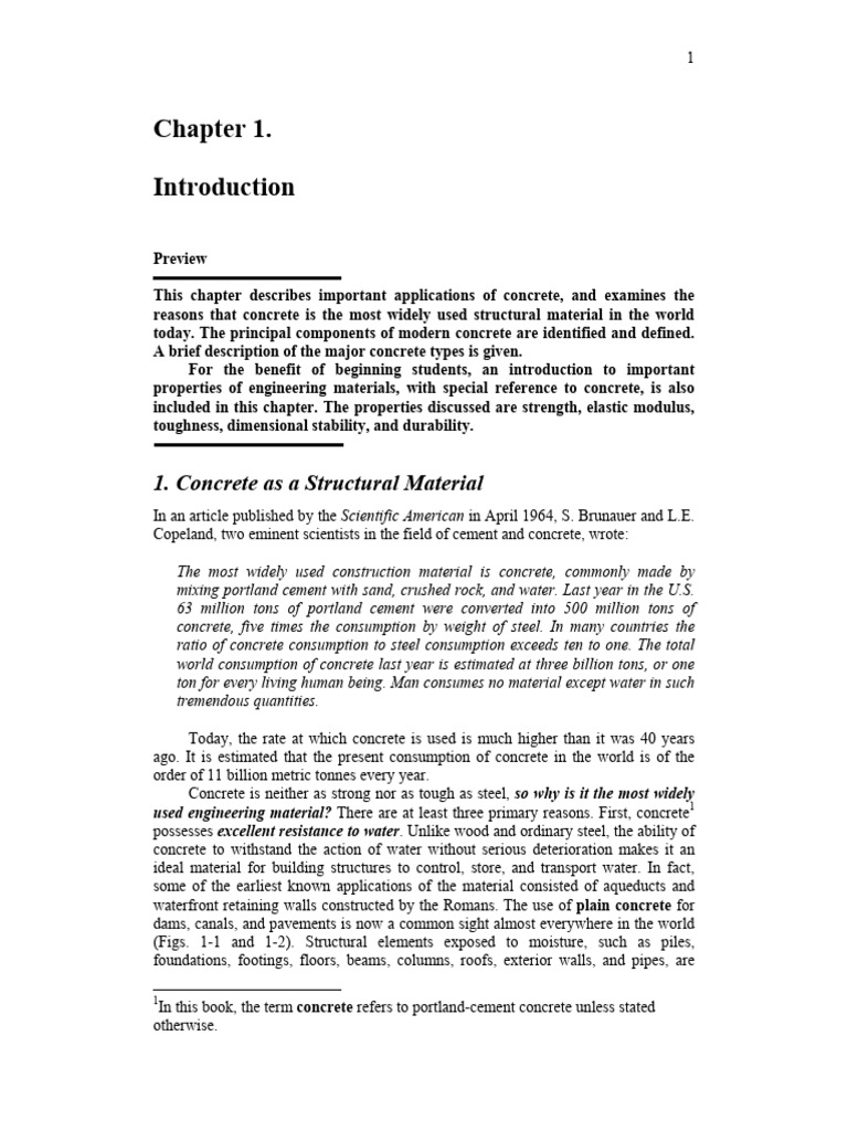 Chapter 1 | Download Free PDF | Concrete | Strength Of Materials