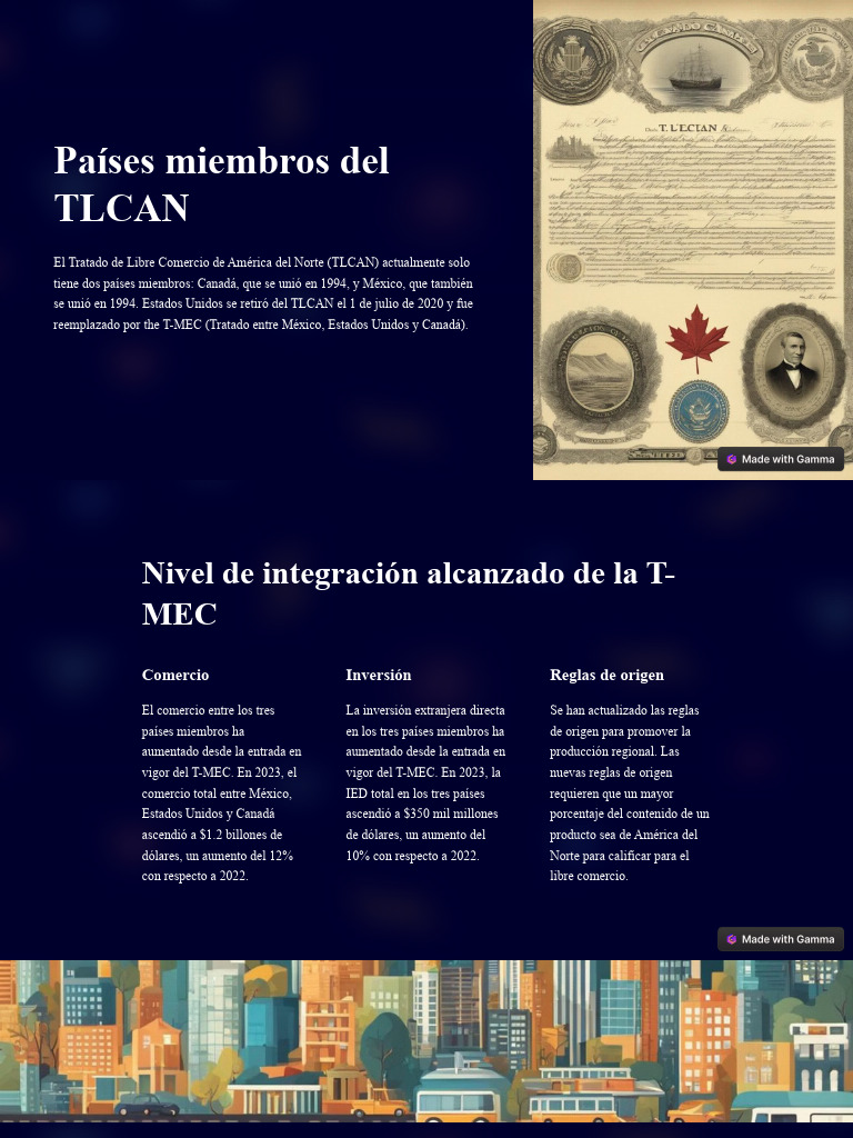 Paises Miembros Del TLCAN | PDF | Tratado de Libre Comercio Norteamericano | Economias