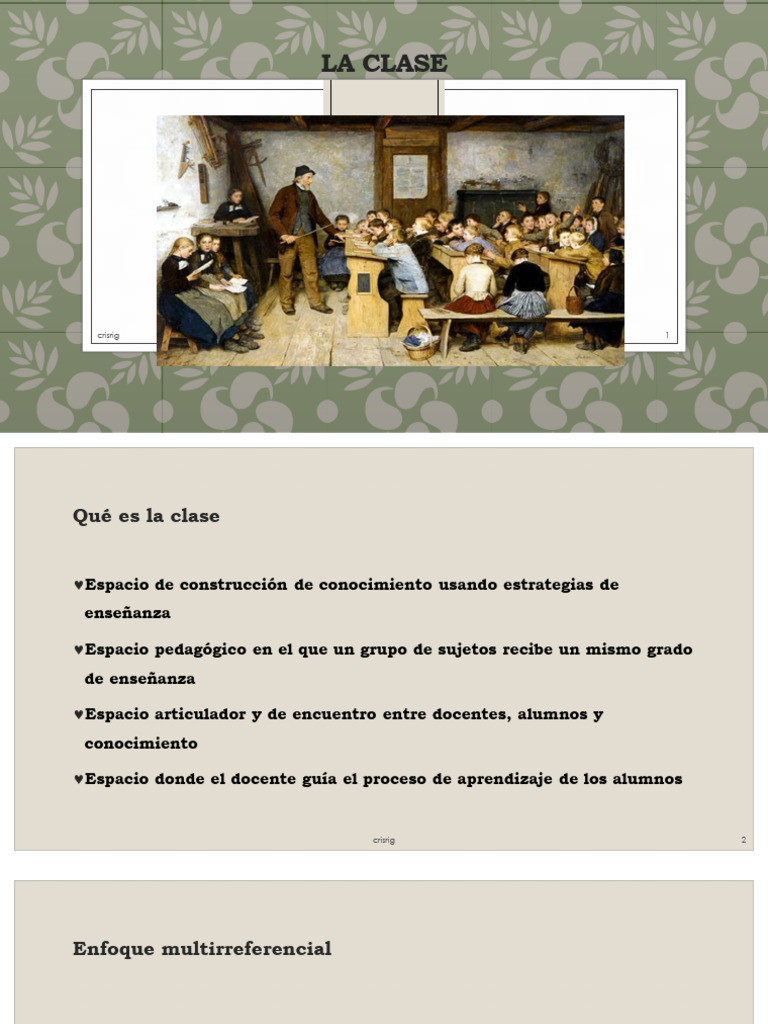 La Clase 3 | PDF | Enseñando | Maestros
