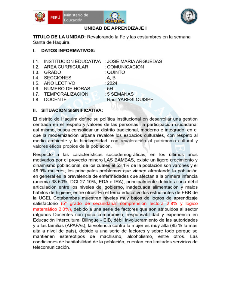 Unidad de Aprendizaje Ibim | Descargar gratis PDF | Aprendizaje | Cognición