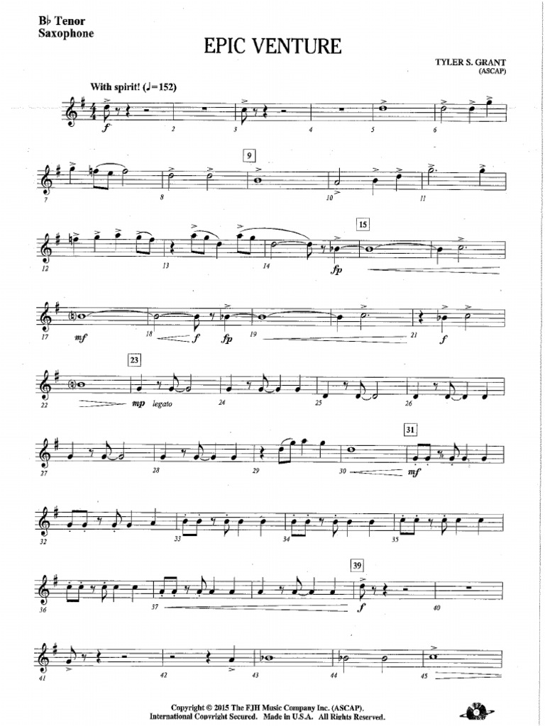 Tenor Sax | PDF
