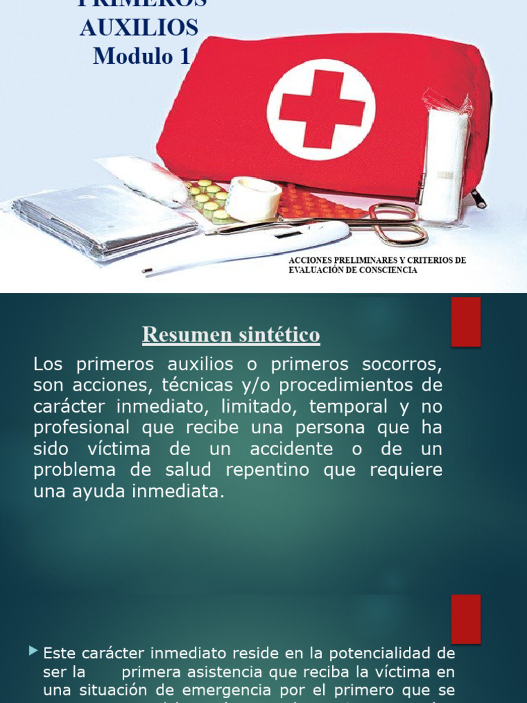2-PRIMEROS AUXILIOS - Acciones Preliminares y Criterios de Evaluacion | PDF | Primeros auxilios ...