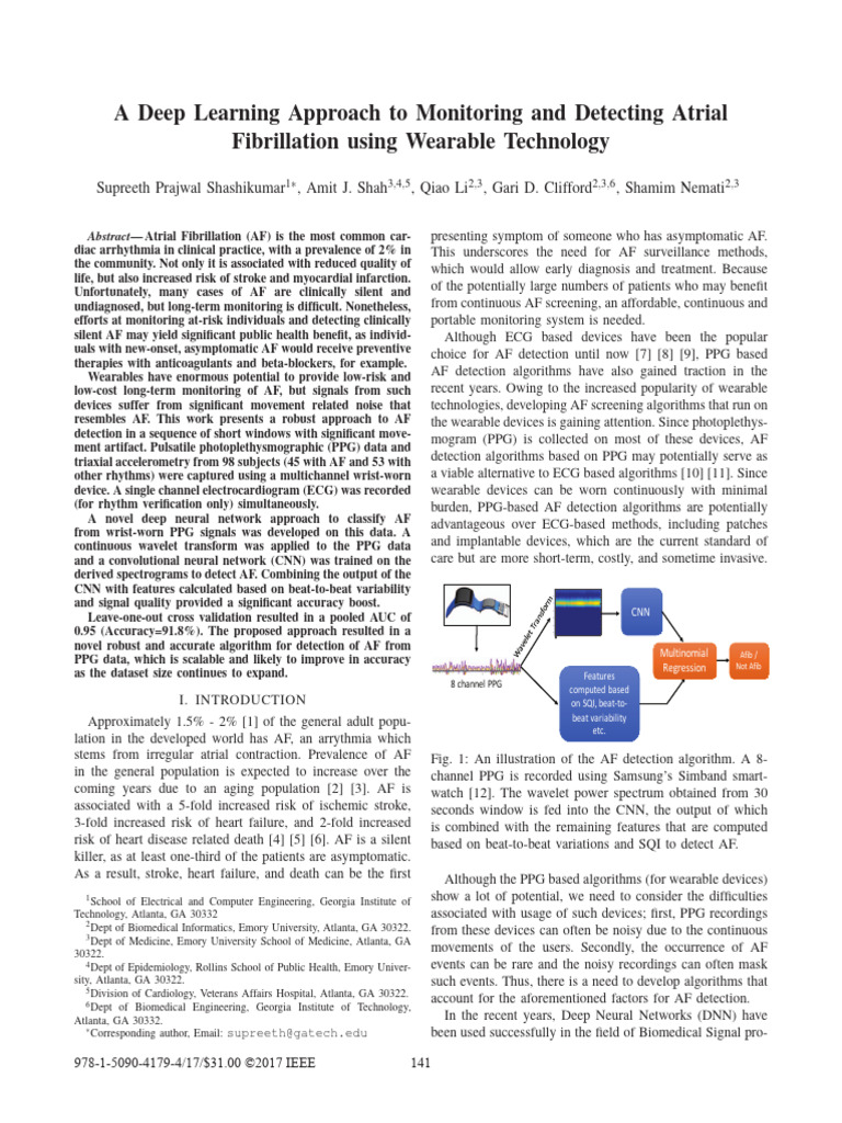 A Deep Learning Approach To Monitoring And Detecting Atrial
