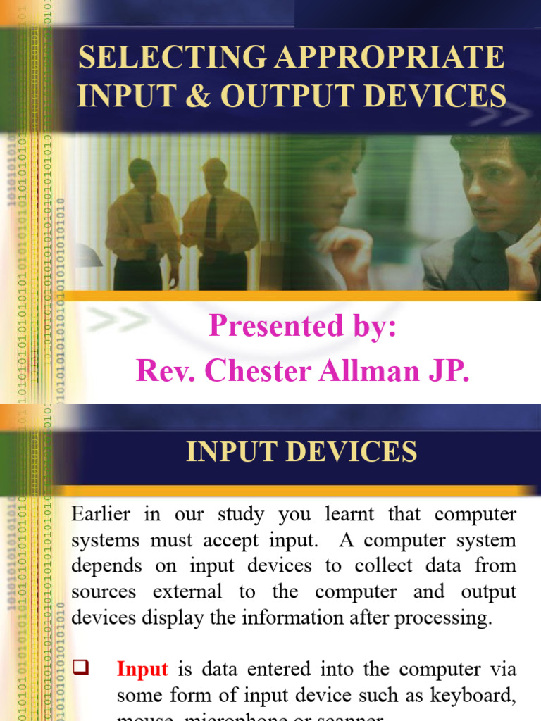 Input and Output Devices 2023 | PDF | Printer (Computing) | Computer Monitor