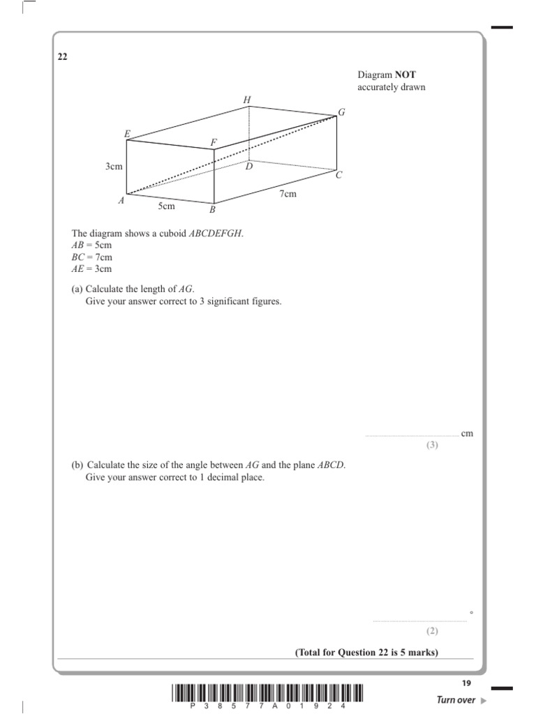 EDEXCEL-3D Trigonometry | Download Free PDF | Triangle | Geometric Shapes
