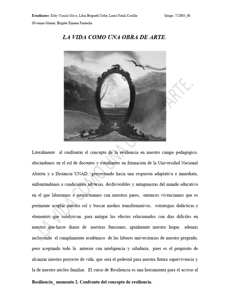 LA VIDA COMO UNA OBRA DE ARTE Texto en Forma de Libro | PDF ...