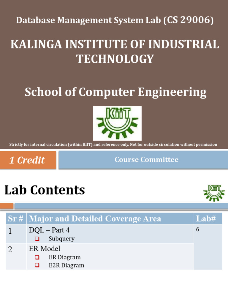 Dbms Experiment Lab 6 Pdf Computing Data Management Software