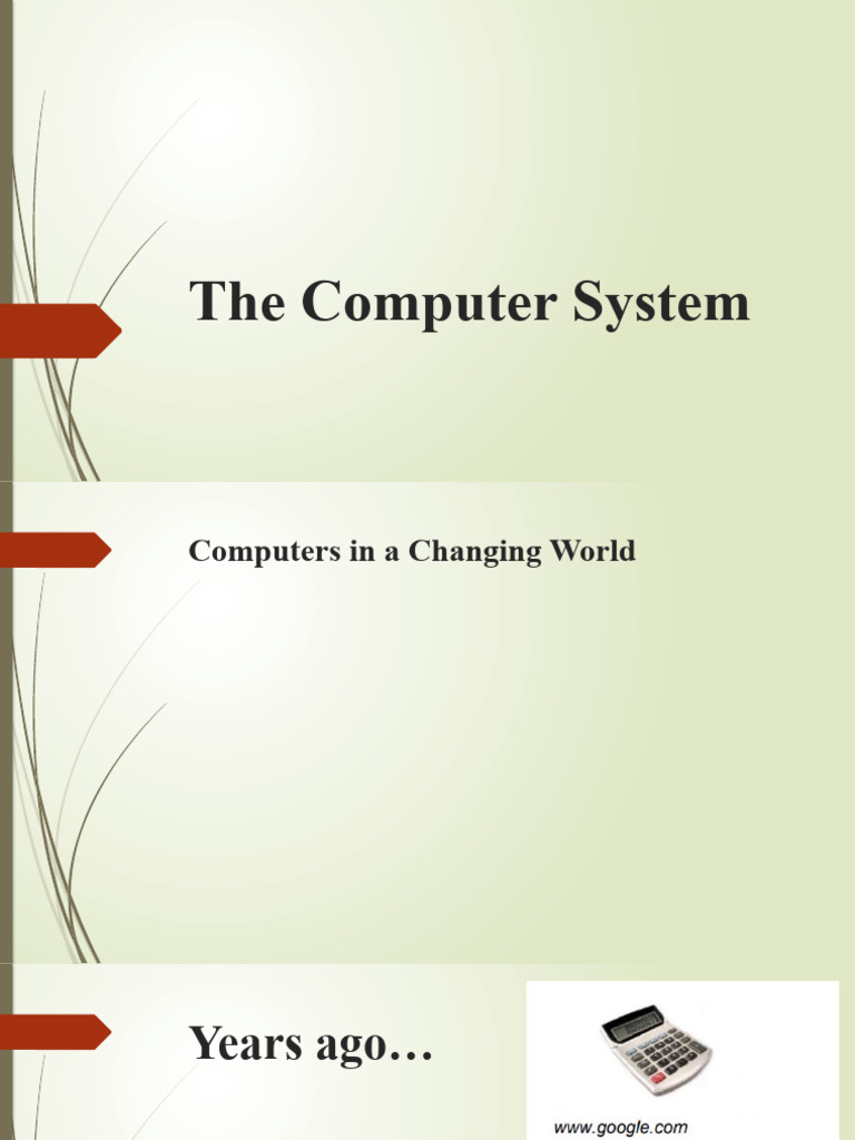 The Computer System - 101926 | PDF | Computer Data Storage | World Wide Web