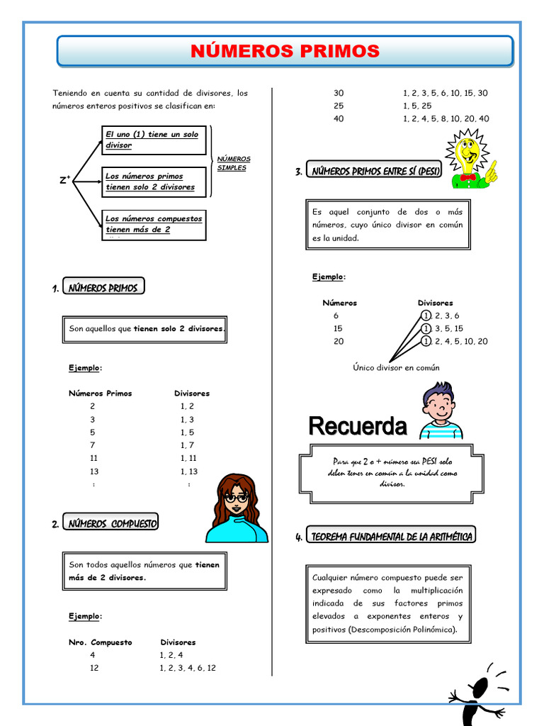 NÚMEROS PRIMOS | PDF | Número primo | Números