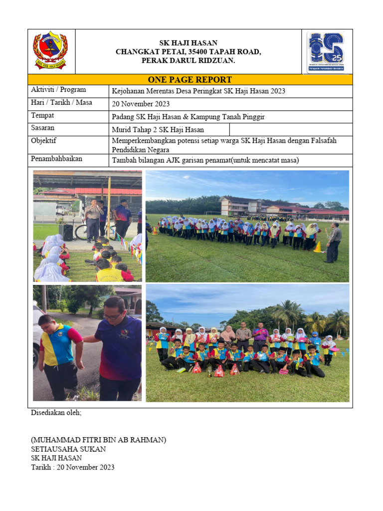 One Page Report | PDF