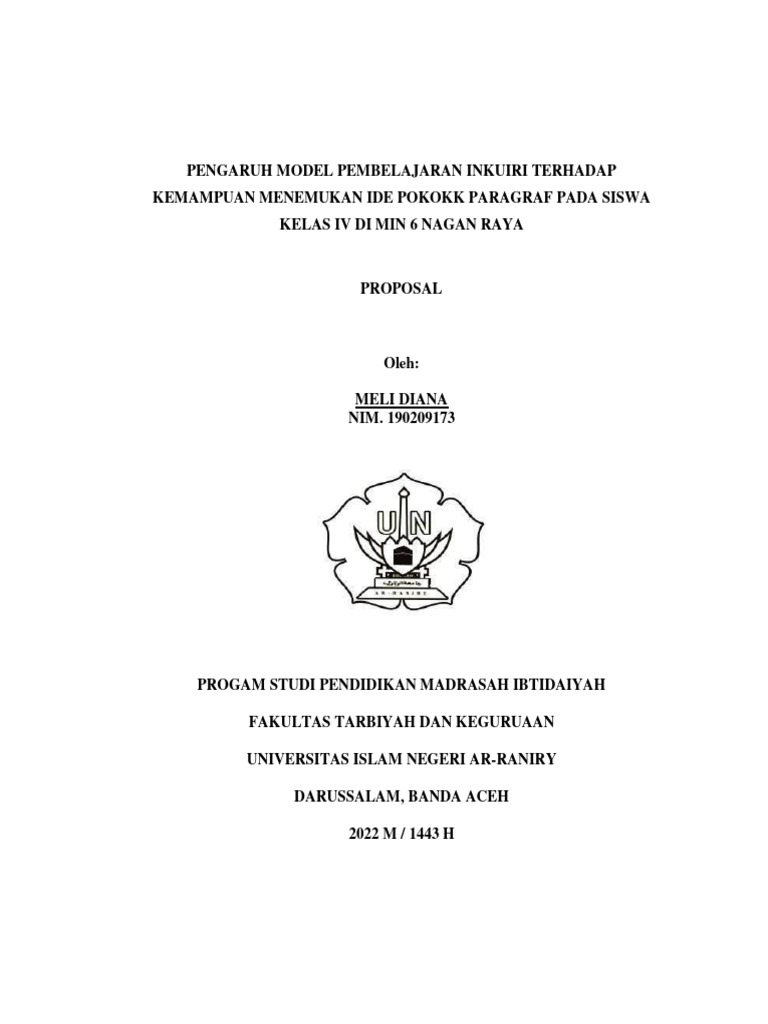 Meli Diana Proposal | PDF