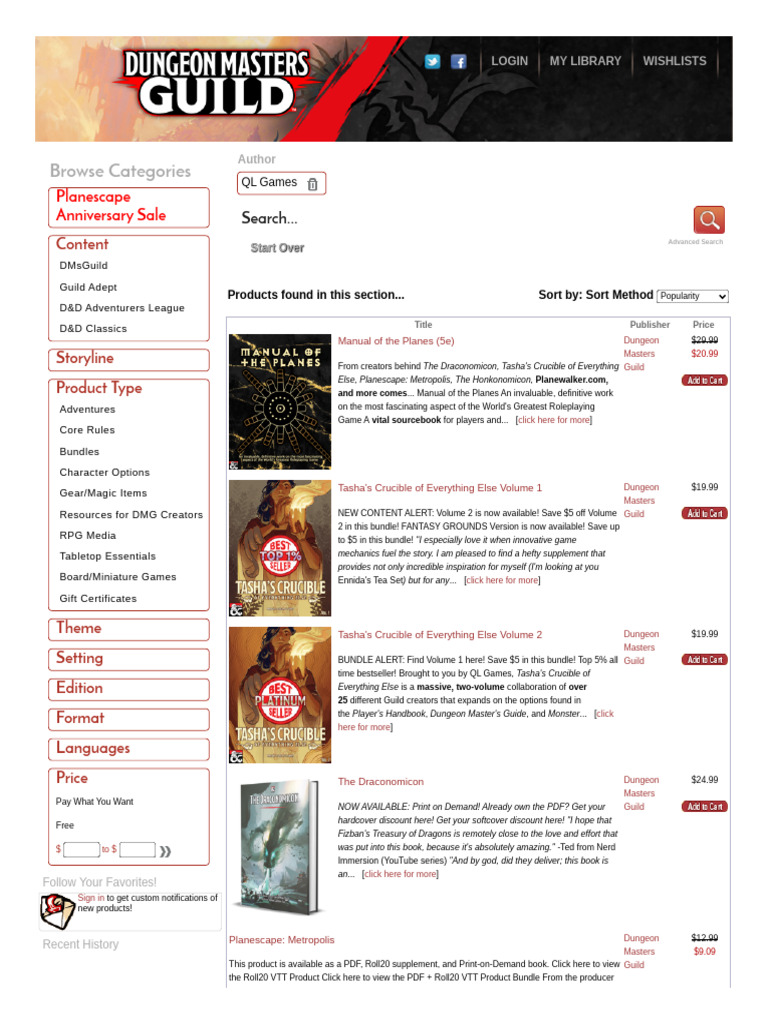 Browse Categories: Planescape Anniversary Sale | Download Free PDF ...