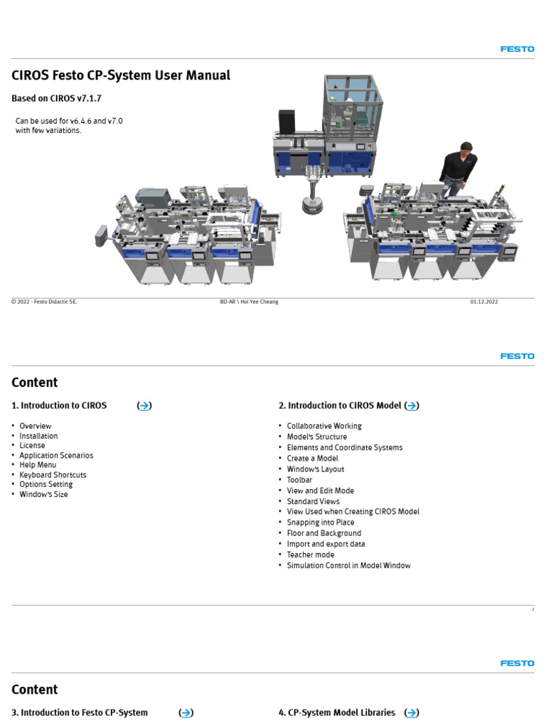 CIROS-CP UserManual EN v7.1-221201-1 | Download Free PDF | Simulation | Robotics