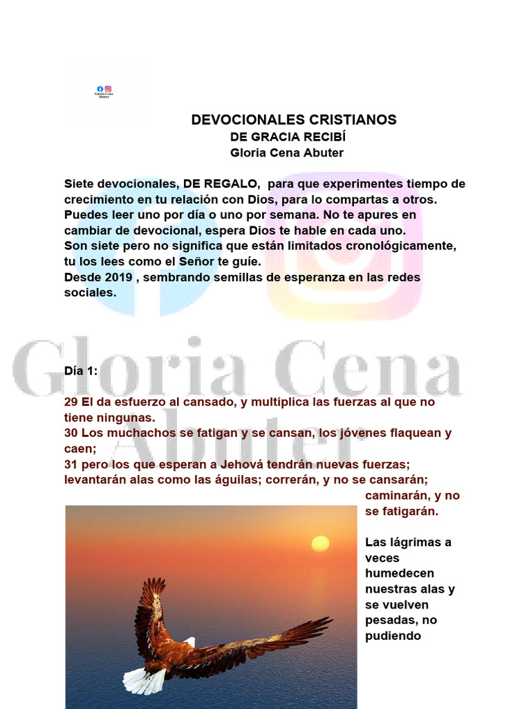 DEVOCIONAL SEMANAL 1 | PDF | Oración | Dios