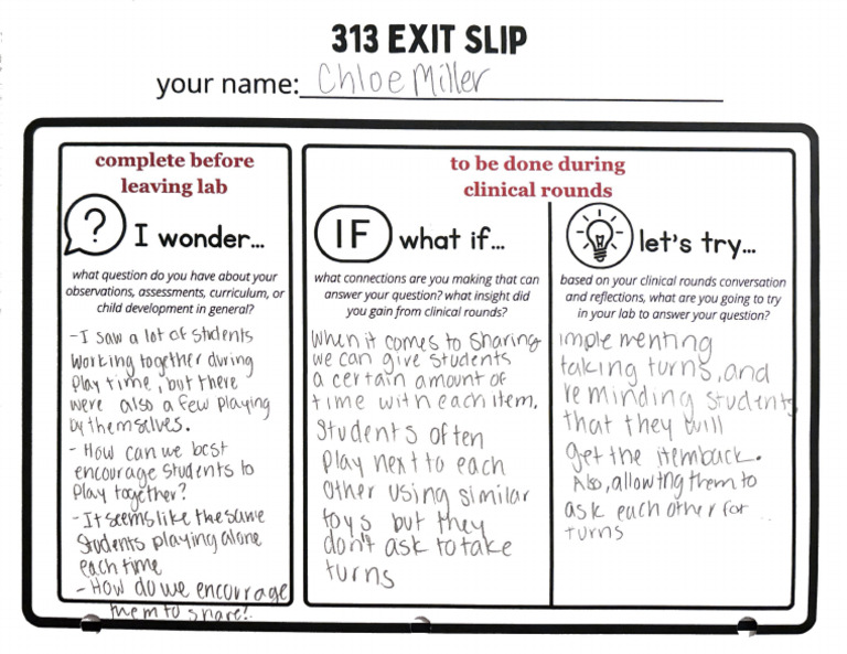 Edt 313 Exit Slip 2 | PDF