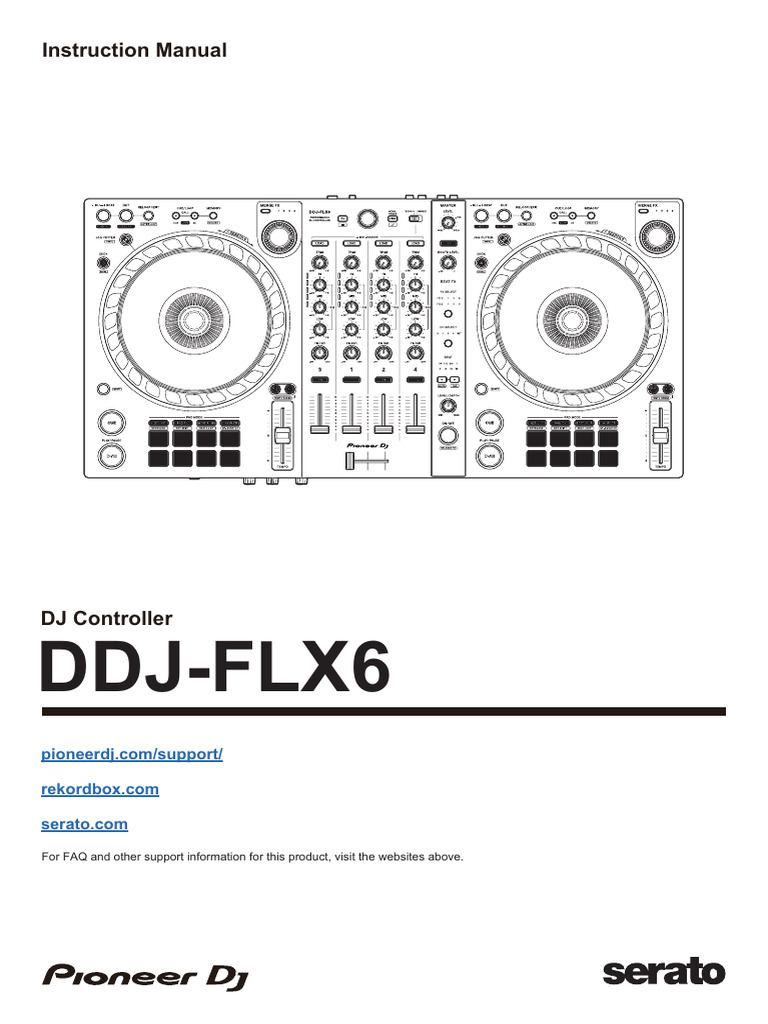 Pioneer ddj-flx6 Instruction Manual | PDF | Installation (Computer Programs) | Headphones