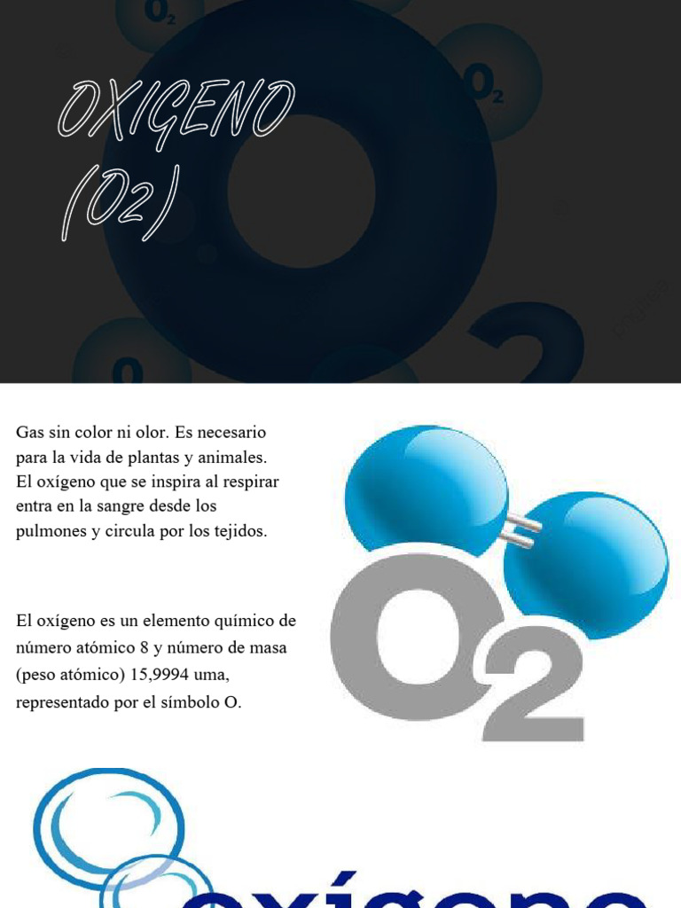 OXIGENO2 | PDF | Oxígeno | Agua