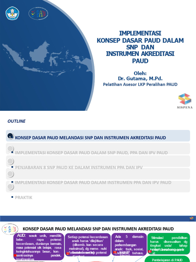 Paparan Implementasi Konsep Dasar PAUD Dalam SNP | PDF