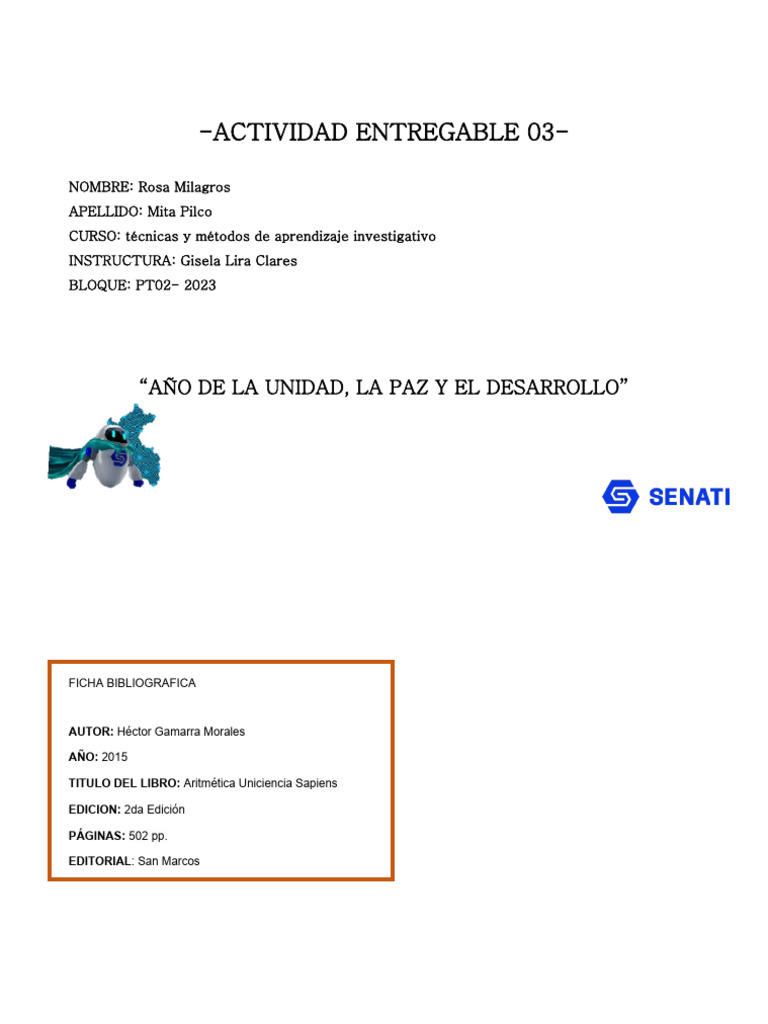 Actividad Entregable 03 | PDF | Agua | Recursos hídricos