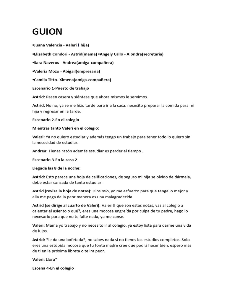 GUION | PDF