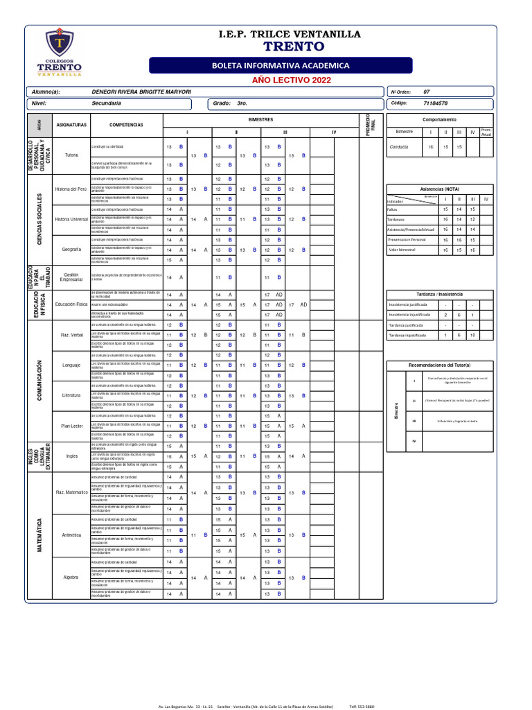 Denegri Rivera Brigitte Maryori | PDF | Science