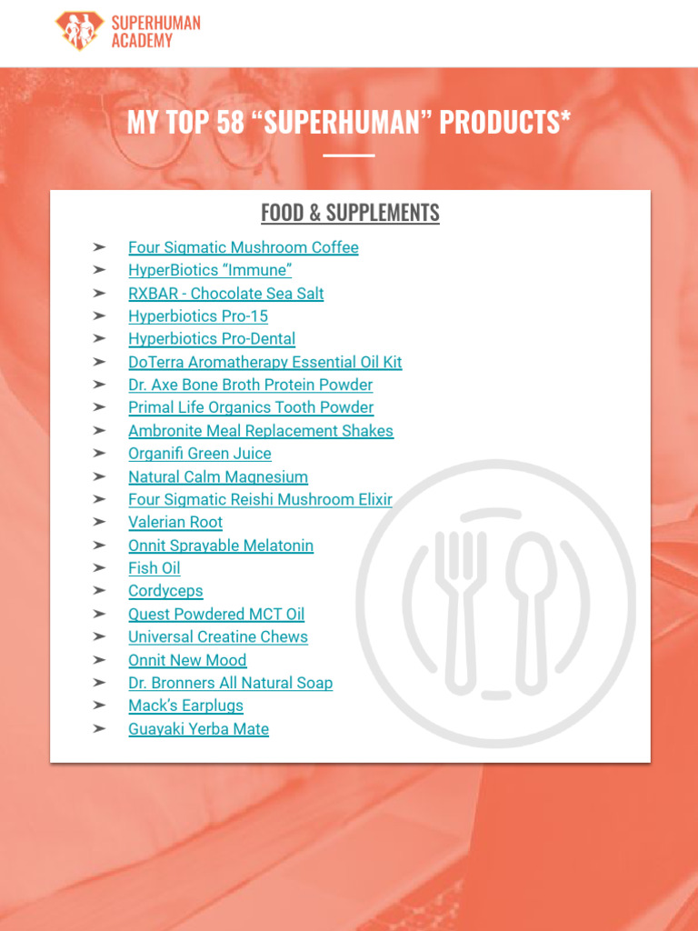 My Top 58 SuperHuman Products | PDF