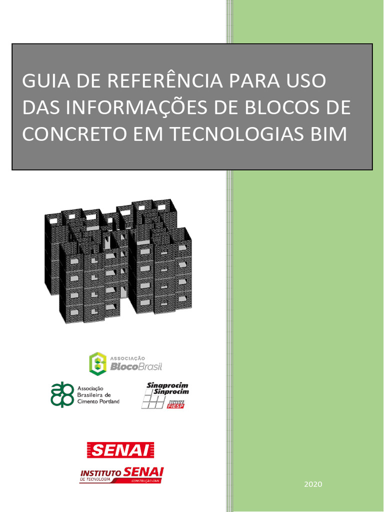Guia de Referência - Blocos de Concreto - Bim - R01 | PDF | BIM | Informática