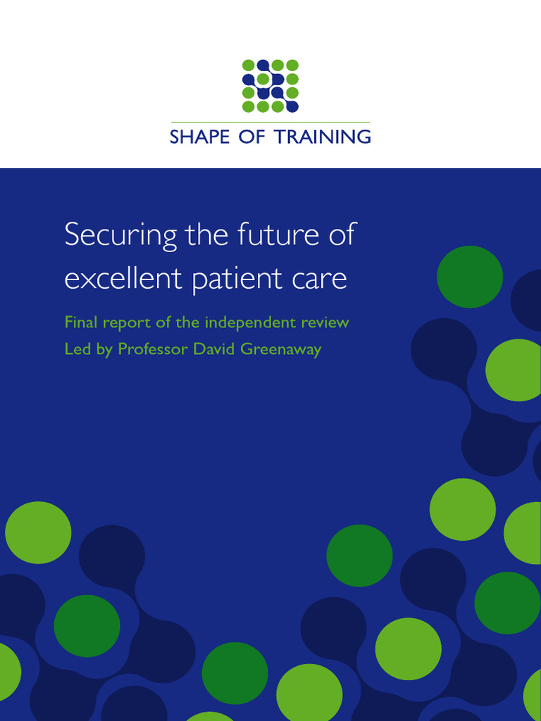 Shape of Training Review Report | PDF | Physician | General Practitioner