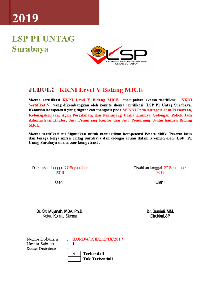 Contoh Skema LSP Untag | PDF | Bisnis