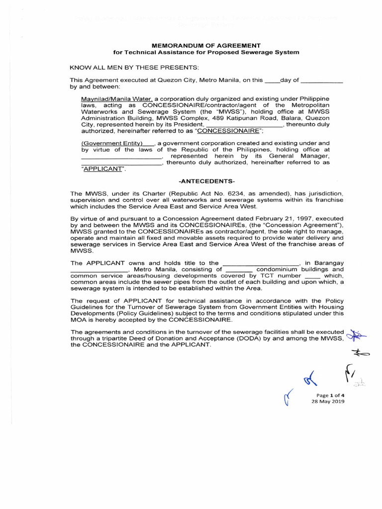 Technical Assistance for Sewerage System | PDF | Sewage Treatment ...