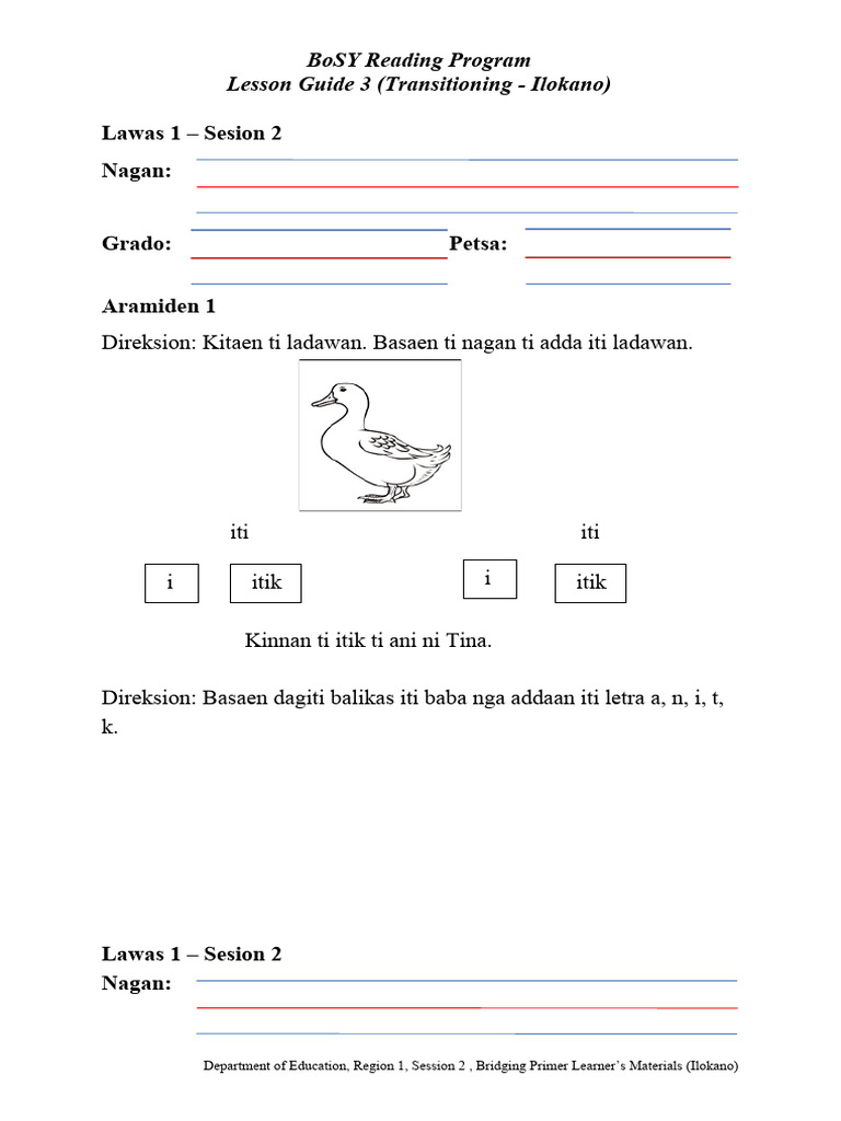 Ilokano - T - W1S2 Final | PDF