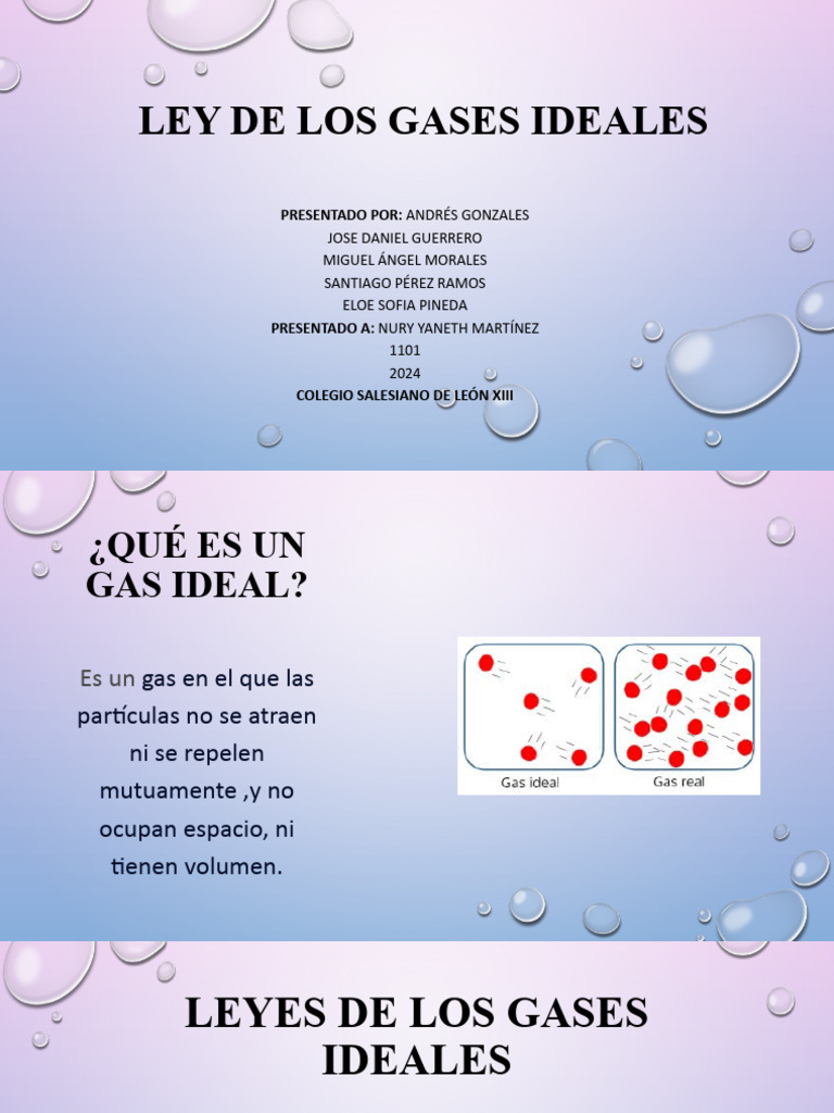 Leyes de Gases Ideales para Estudiantes | PDF | Gases | Mecánica